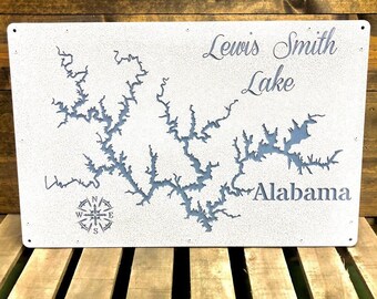 Lewis Smith Lake Map Shape Instant Download EPS SVG DXF Lake | Etsy