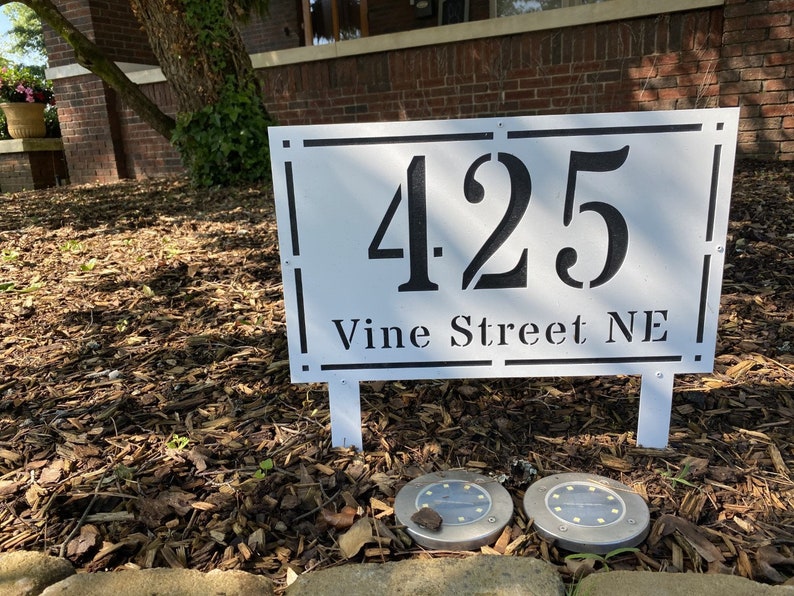 Double Sided Metal Yard Stake House Business Double Layer | Etsy