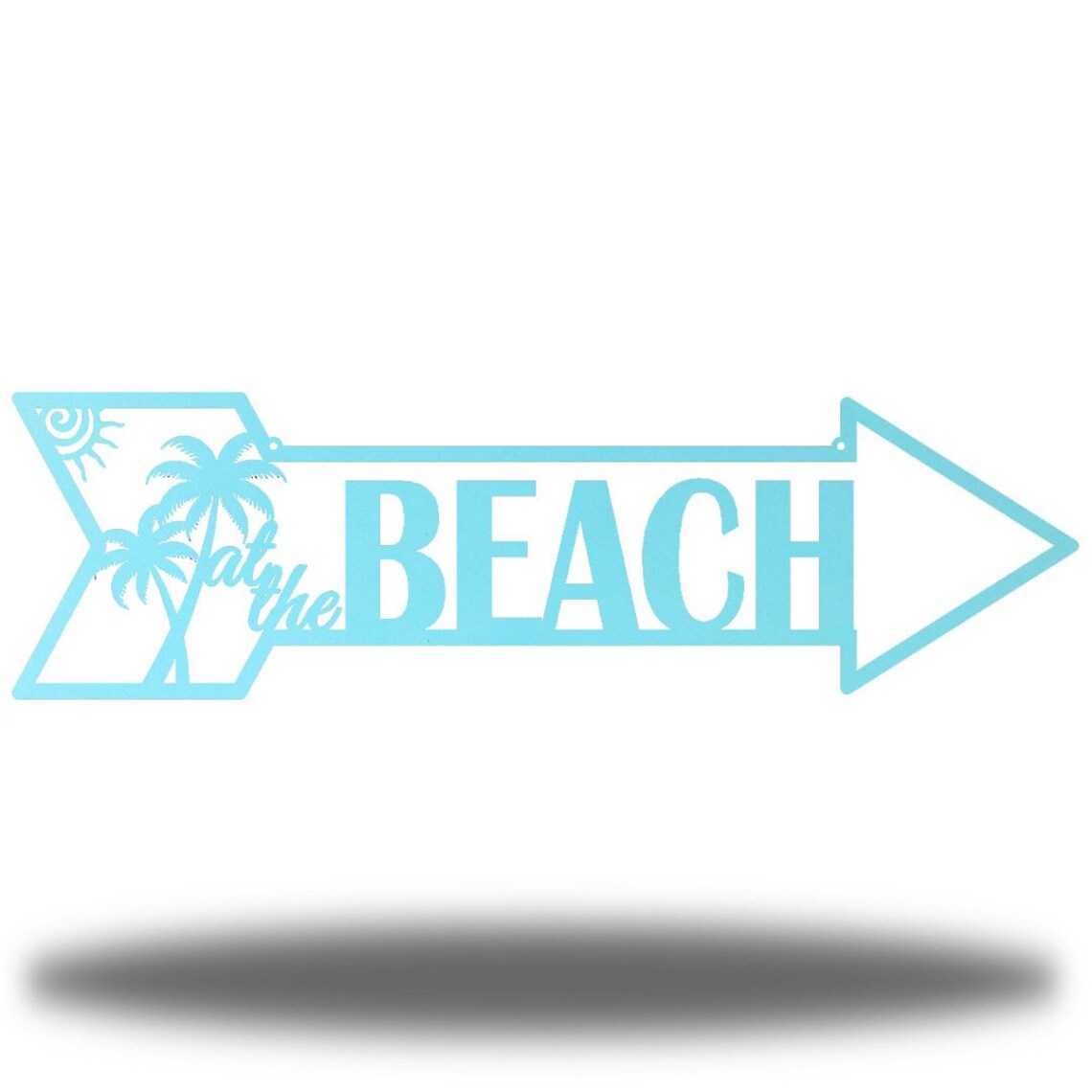 Beach Arrow Coastal Decor Metal Wall Art - Etsy