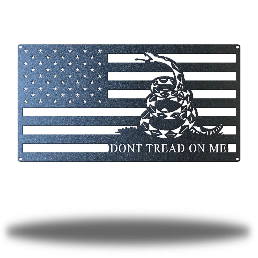Gadsden Rectangle Flag Metal Wall Art - Etsy