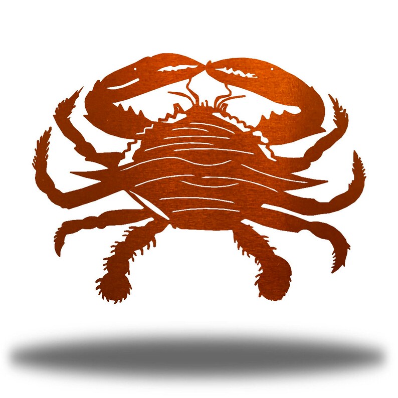 Coastal Crab Ocean Beach Metal Art Steel Wall Decor - Etsy