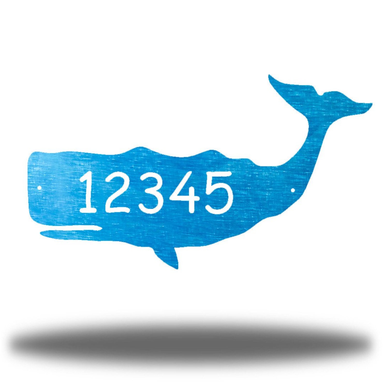 Whale Address Sign Coastal Beach Metal Wall Art | Etsy