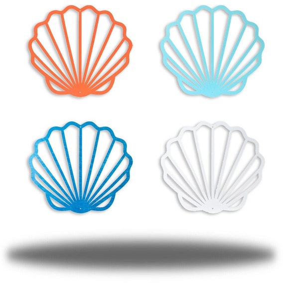 Scallop Shell Set of 4 | Etsy