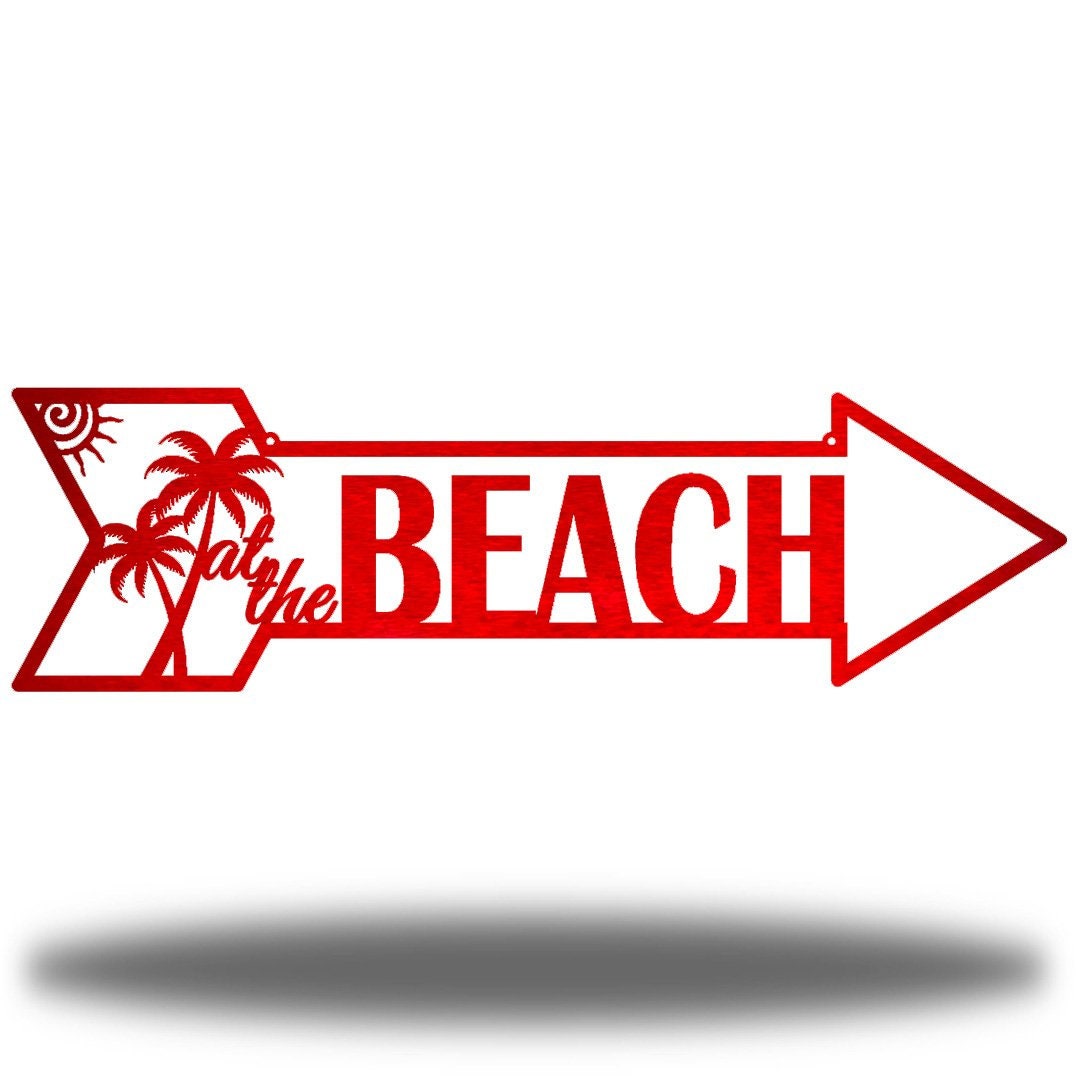 Beach Arrow Coastal Decor Metal Wall Art | Etsy