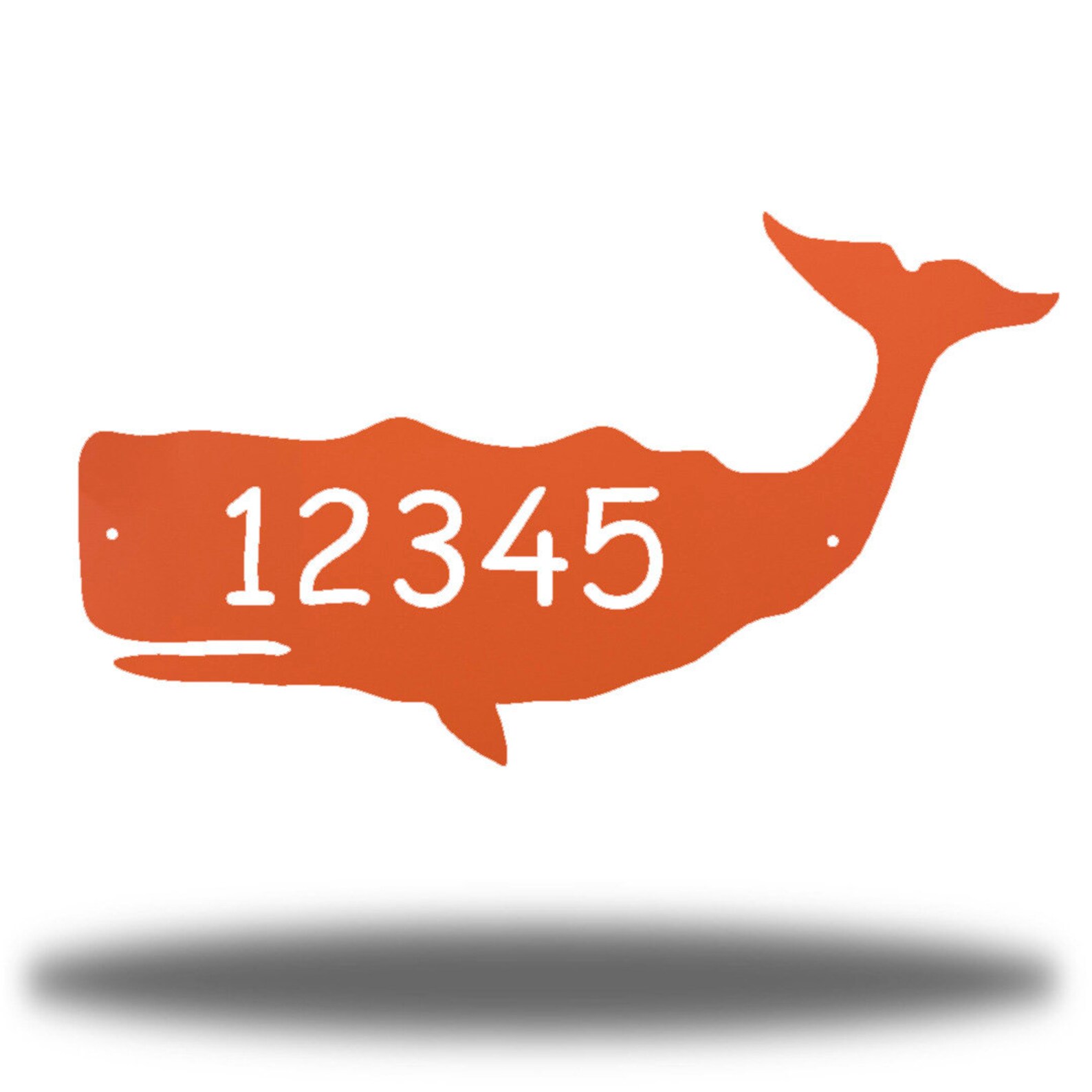 Whale Address Sign Coastal Beach Metal Wall Art - Etsy