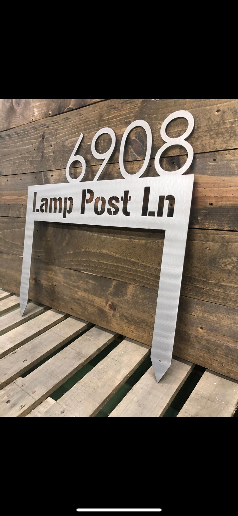 Classic Address Metal Yard Sign - Etsy