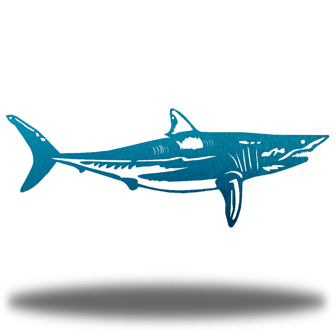 Shark Metal Art | Coastal Steel Wall Decor - Etsy
