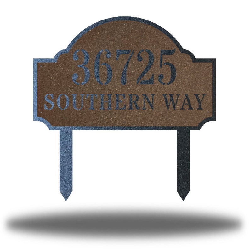 Double Sided Metal Yard Stake House Business Triple Layer - Etsy