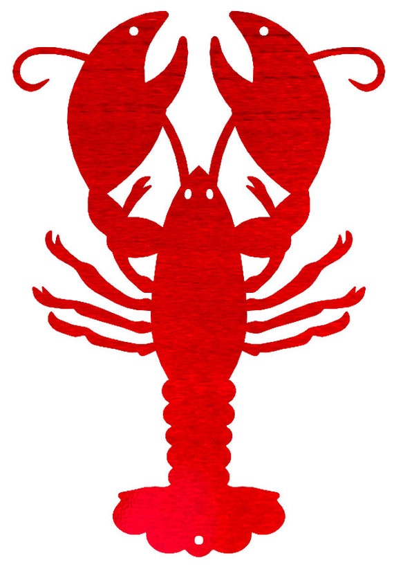 Coastal Lobster Metal Wall Art Ocean Steel Decor - Etsy