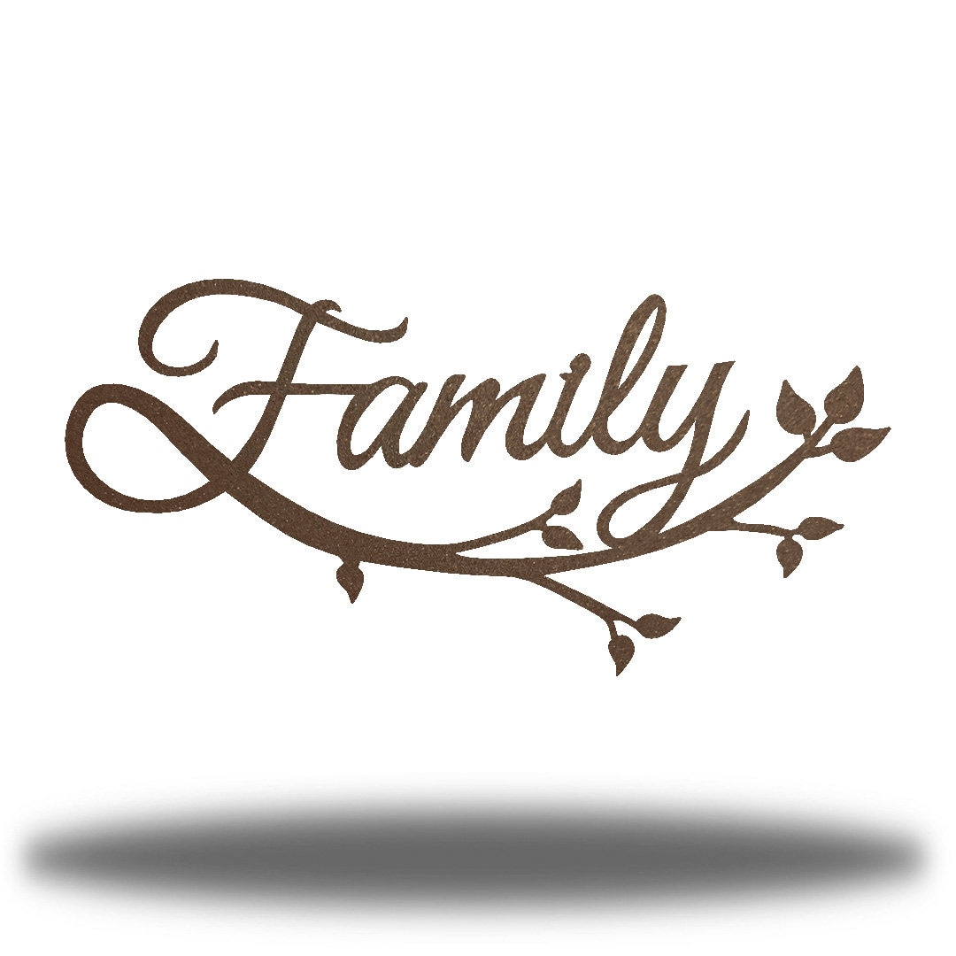 Family In Fancy Cursive