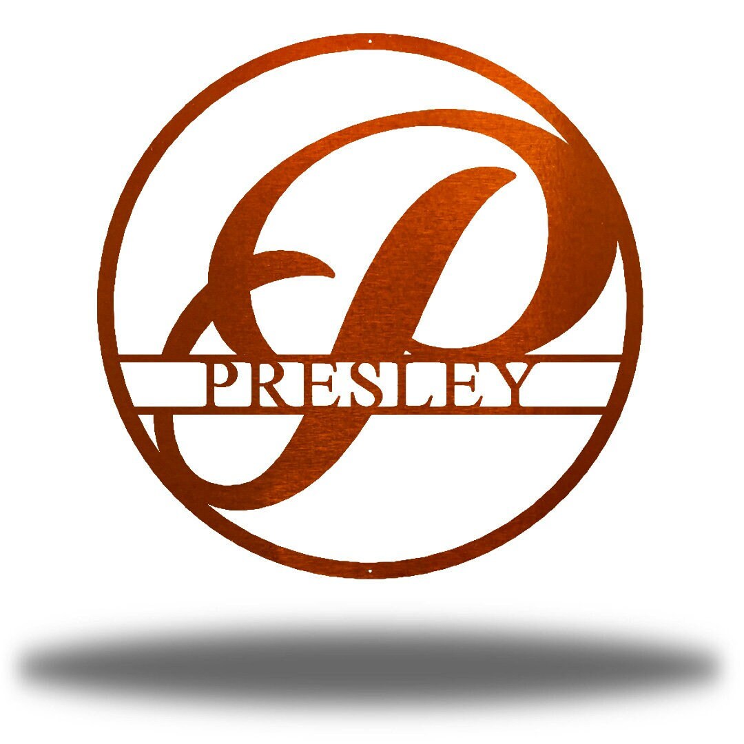 Circle Custom Family Sign Metal Art Outdoor Wall Decor - Etsy