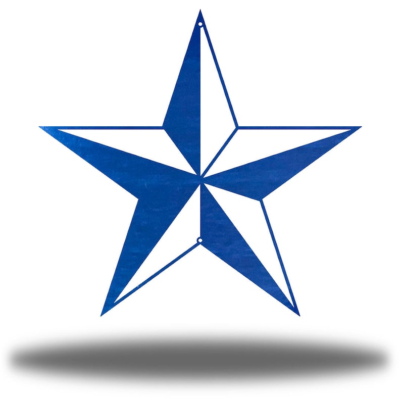 Nautical Star Metal Wall Art Steel Outdoor Decor | Etsy