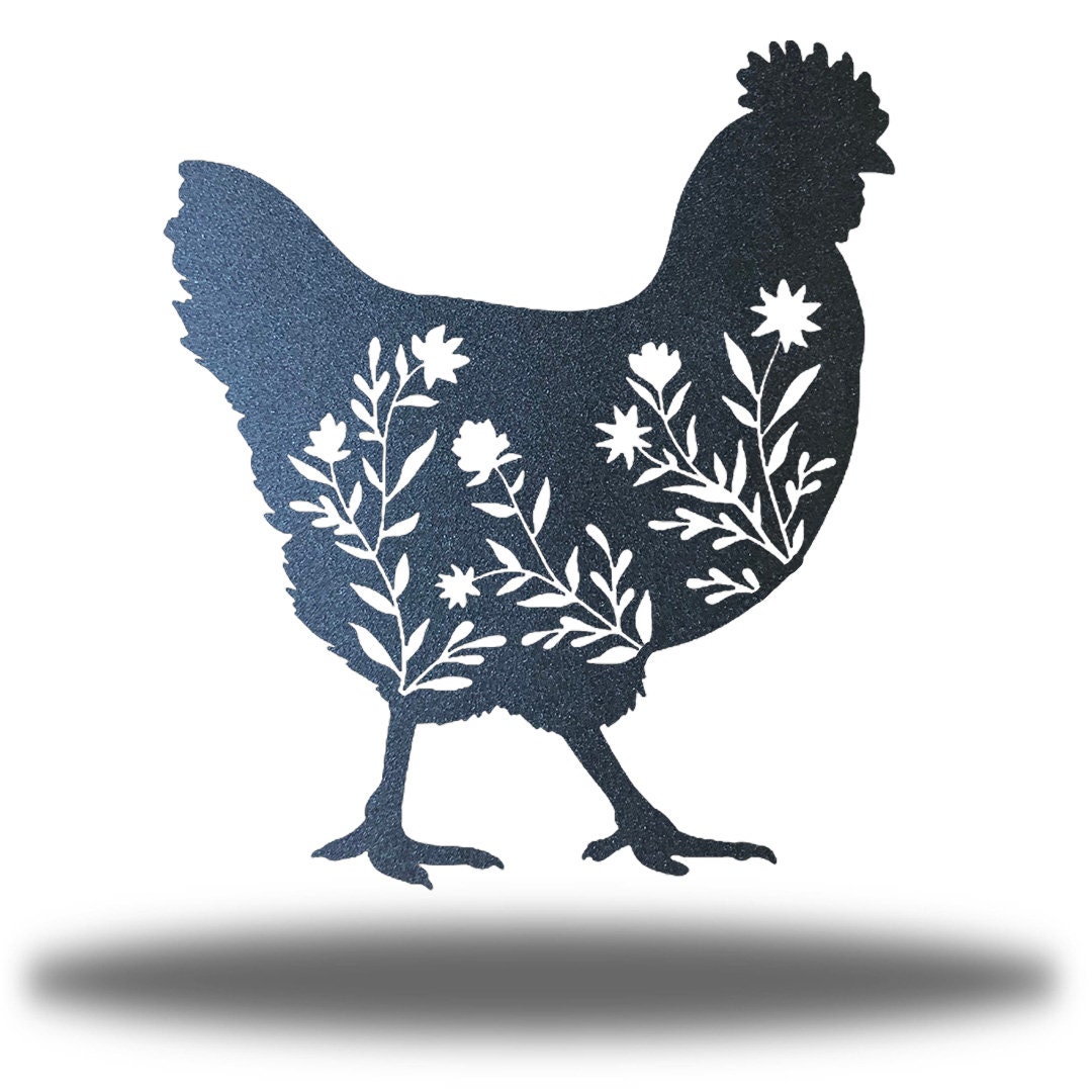 Small Metal Chicken - Etsy