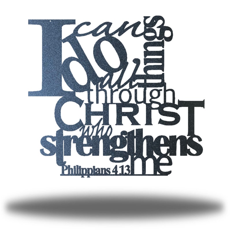 Philippians 4:13 Metal Sign - Etsy