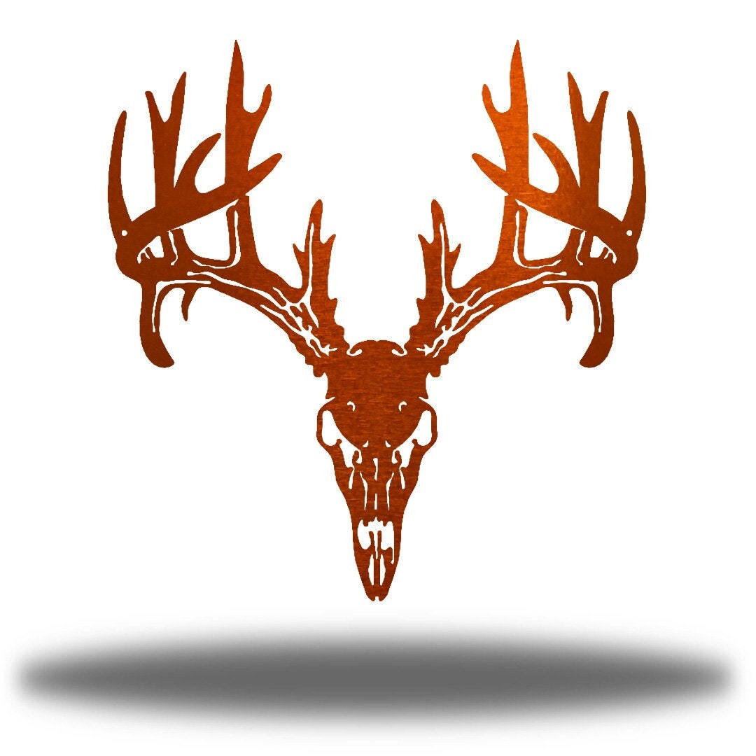 Deer Skull Metal Art Wall Decor Hunting Sign - Etsy