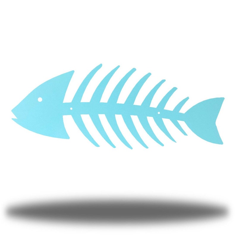 Bone Fish Metal Wall Art | Coastal Beach Steel Decor - Etsy