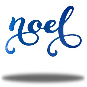 Cursive Noel Metal Wall Art Steel Christmas Home Decor - Etsy