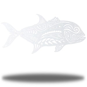 Ulua Fish Coastal Metal | Whimsical Wall Art Steel Decor - Etsy