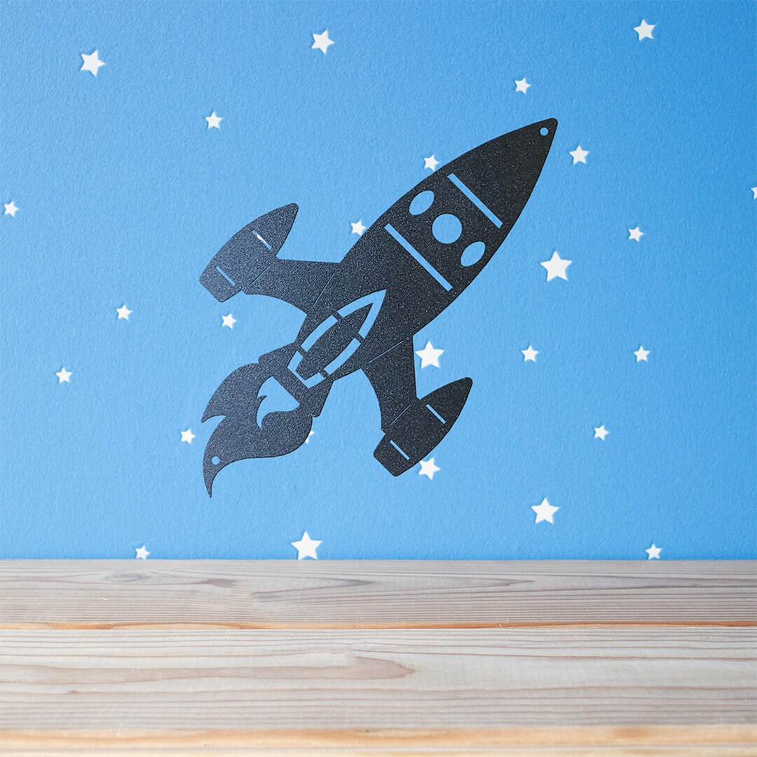 Rocket Ship Metal Wall Art | Riverside Designs Steel Home Decor - Etsy