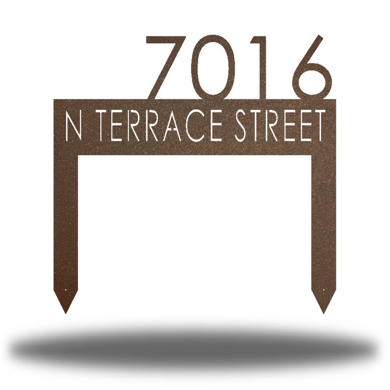 Classic Address Metal Yard Sign - Etsy