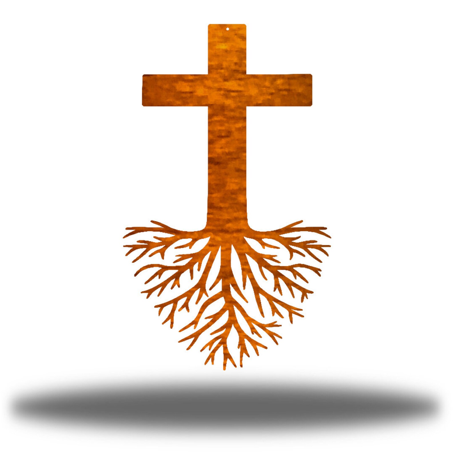 Cross Roots Metal Art Wall Decor Sign | Etsy