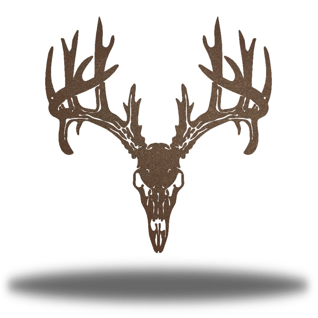 Whitetail Buck Skull Silhouette