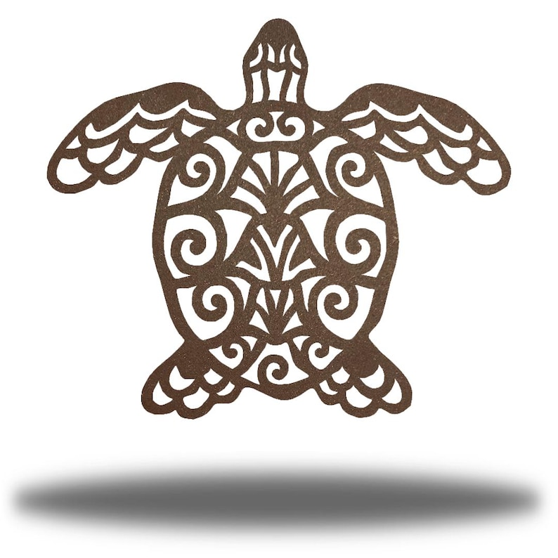 Turtle Mandala Metal Wall Art Steel Decor - Etsy