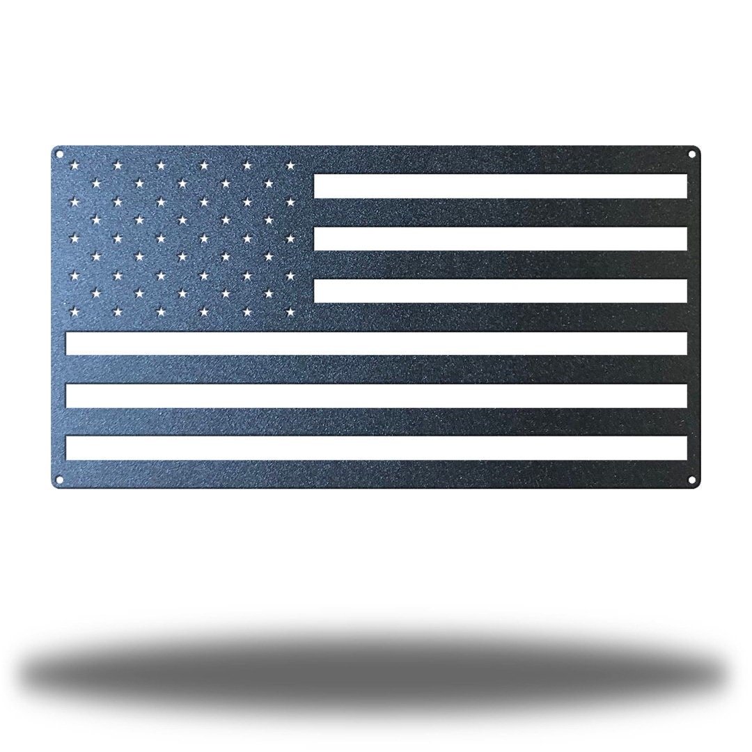 American Flag Rectangle Metal Wall Art - Etsy