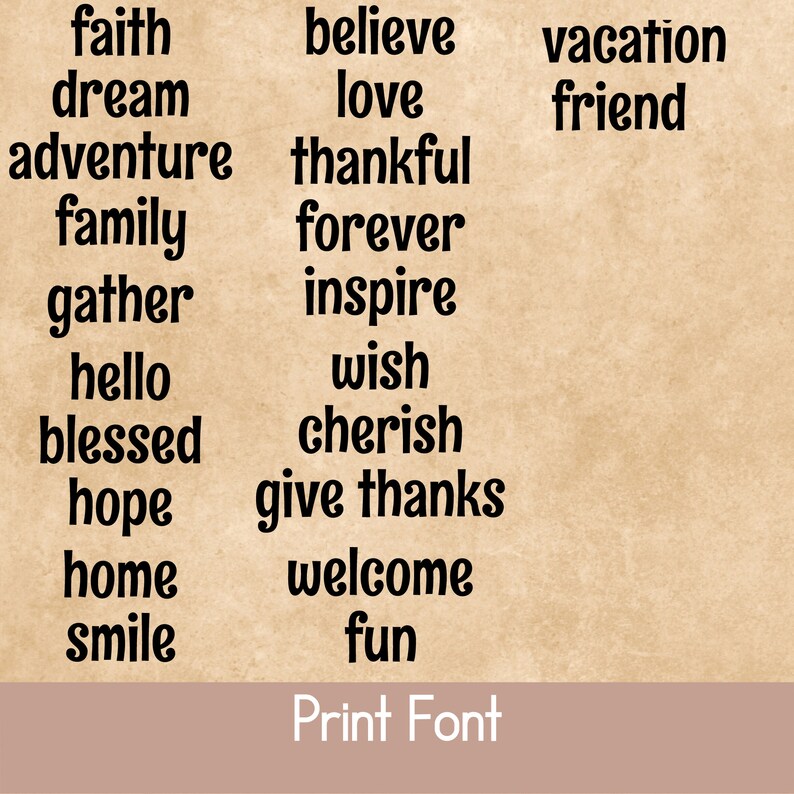 Word Bundle, Cursive Svg, Print Svg, Word Bundle Svg, Scrapbooking ...