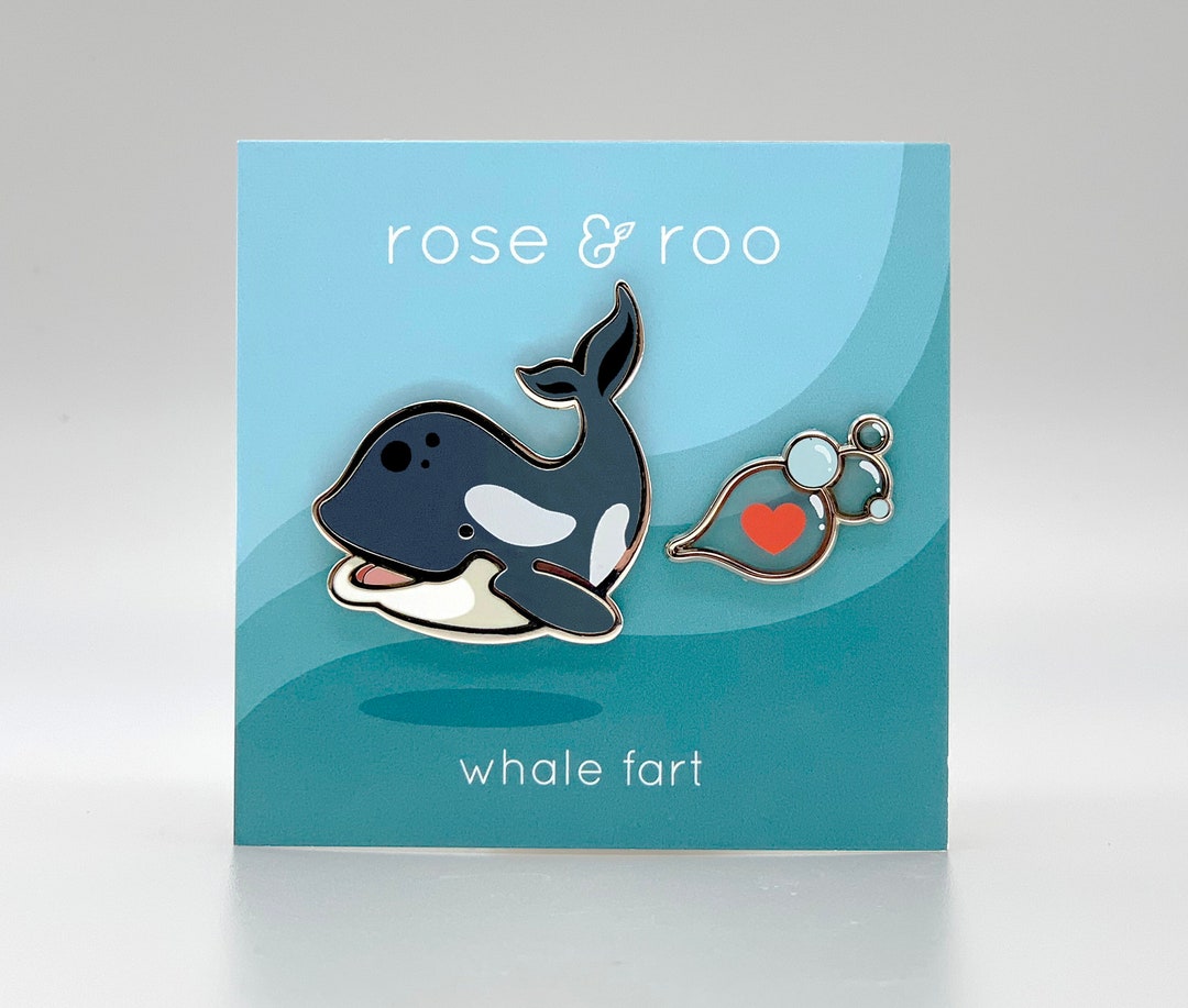 Whale Fart Enamel Pin Set - Etsy