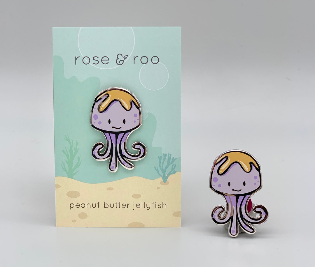 Peanut Butter Jellyfish Enamel Pin - Etsy