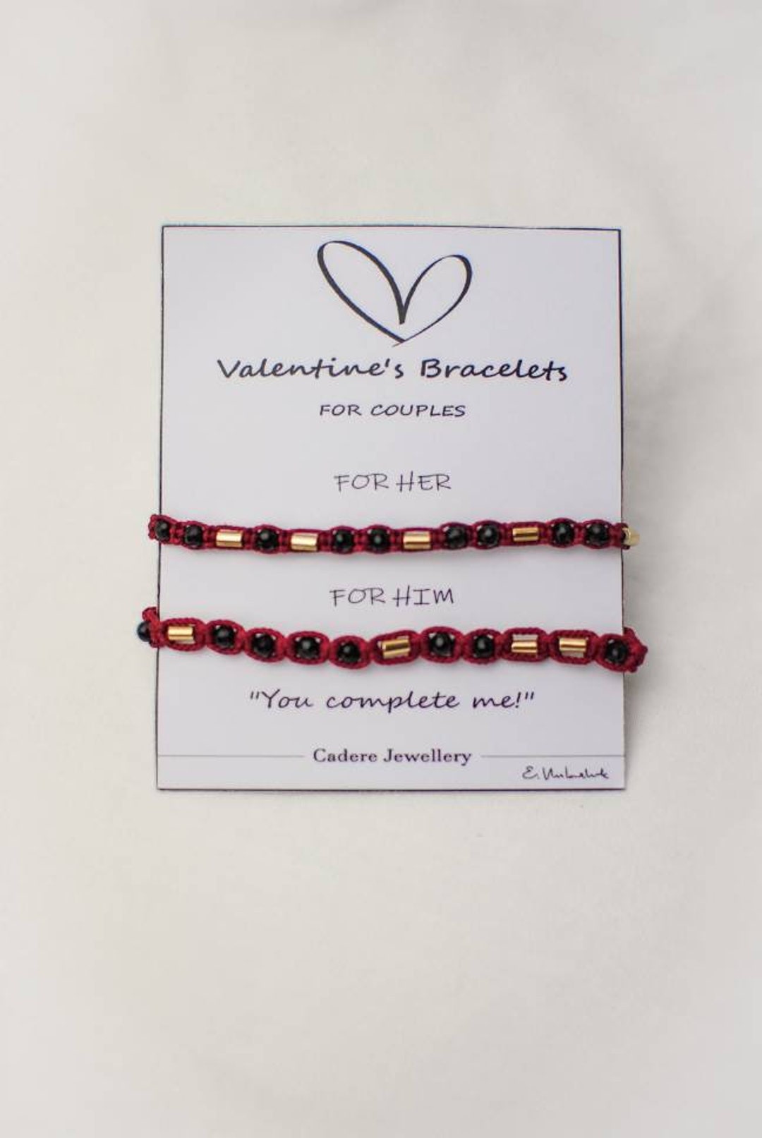 Set of 2 Love Bracelet - Morse Code | Bracelet for Couple | Gift Foir ...
