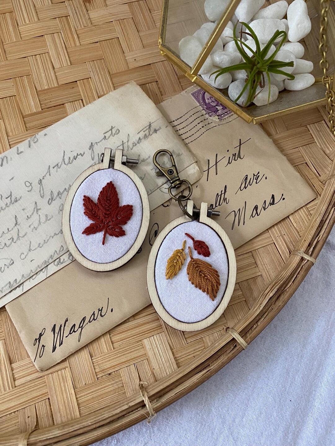 MYSTERY Embroidered Keychain/ Mini Frame With No Keychain Accessories ...