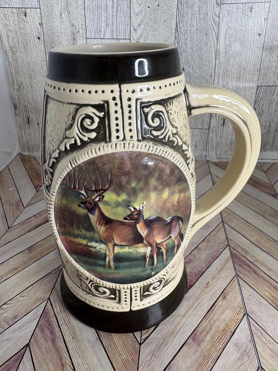 German Style Beer Stein Mug With Buck Deer Pictured - Etsy