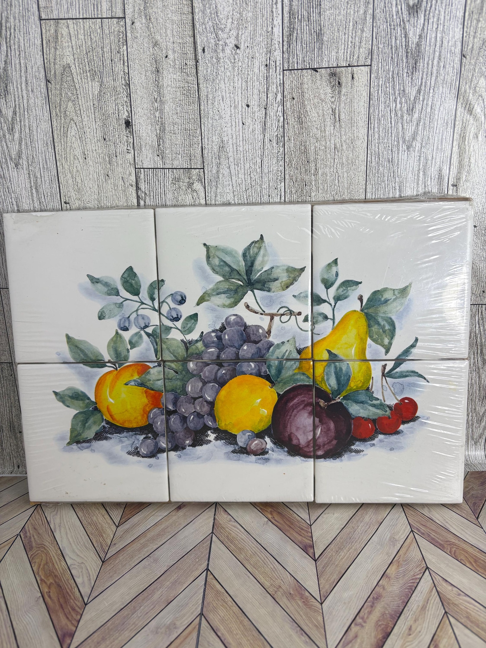 Bananappeal Kitchen Tile Backsplash Country Fruit Mural 6PC 4" Tiles - Etsy