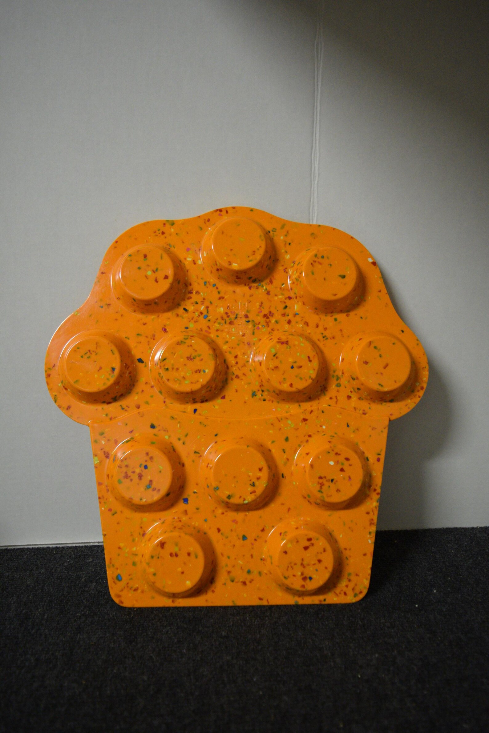 Zaki Designs Orange Speckled Confetti Style Cupcake Melamine Tray - Etsy