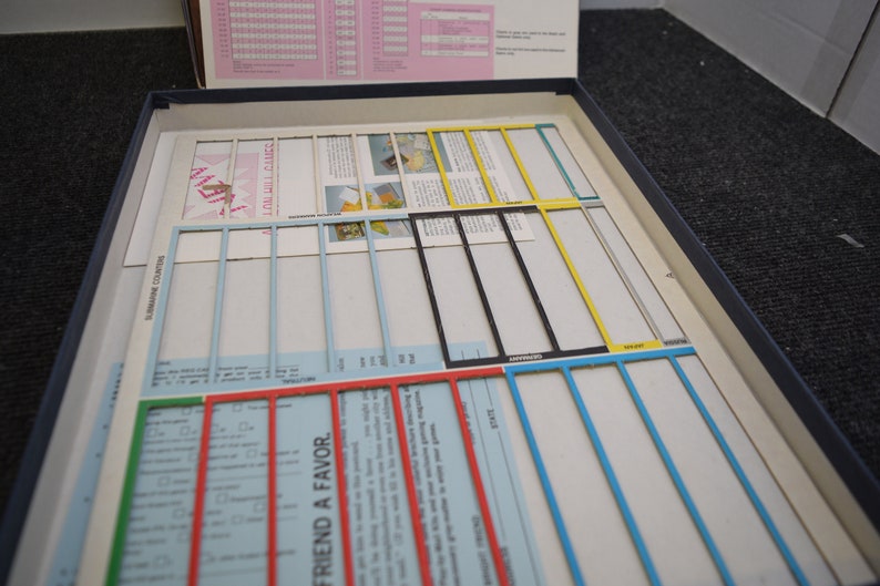 Avalon Hill 707 Submarine Board Game Missing Counters Incomplete - Etsy