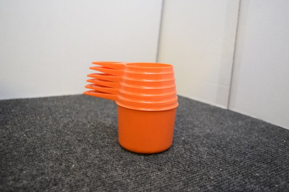 6 Tupperware Harvest Orange Measuring Cups - Etsy