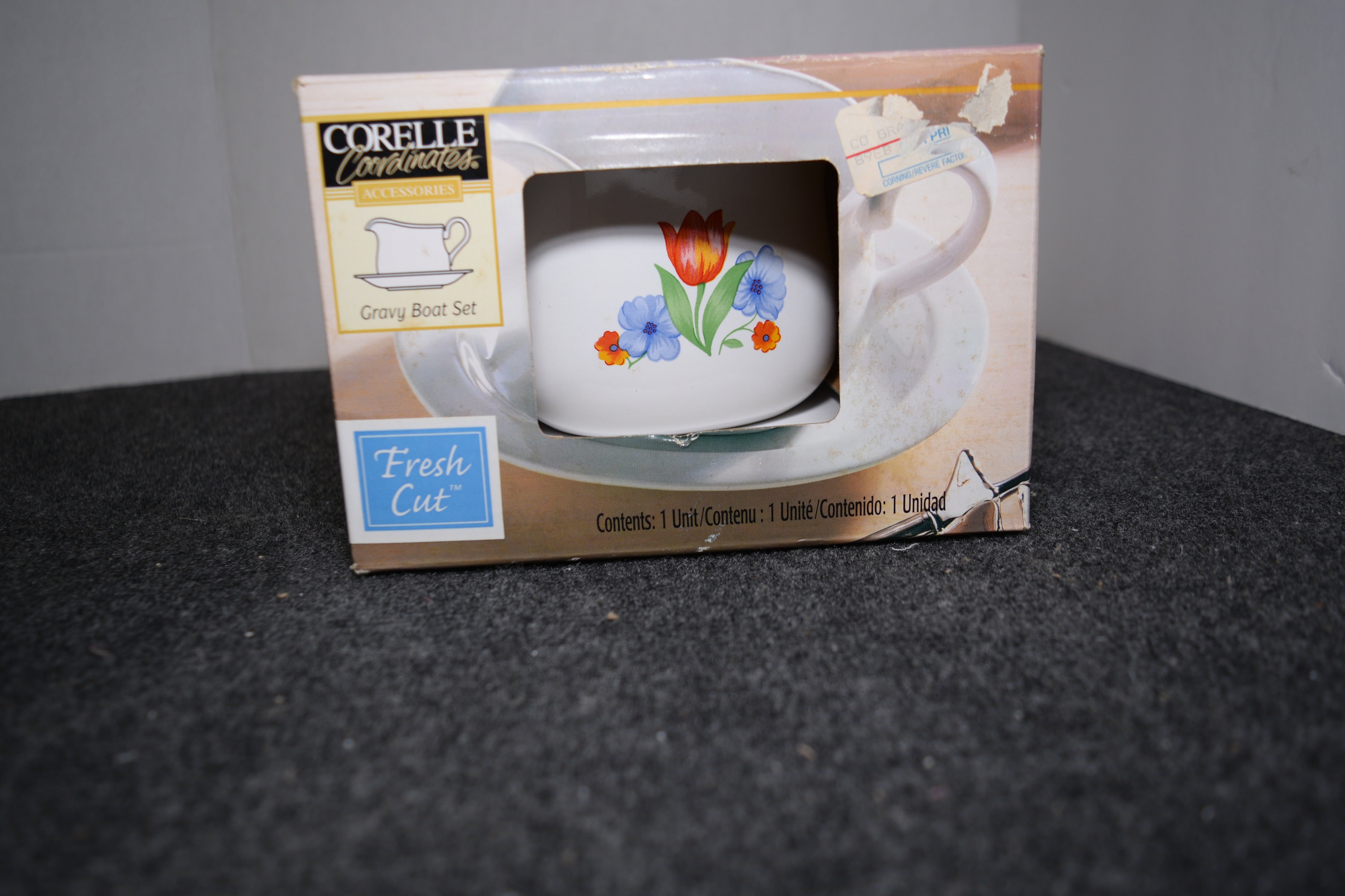 Corelle Fresh Cut Tulips Floral Pattern Cena Gravy Boat Set | Etsy