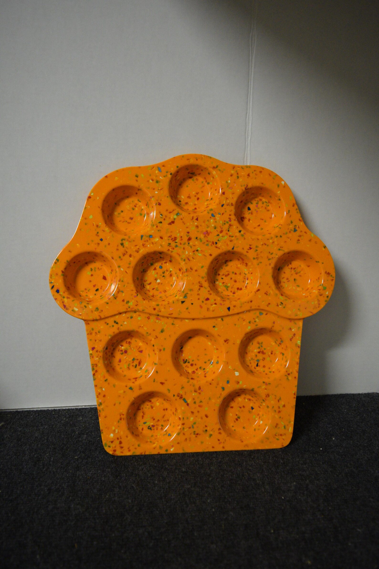 Zaki Designs Orange Speckled Confetti Style Cupcake Melamine Tray - Etsy
