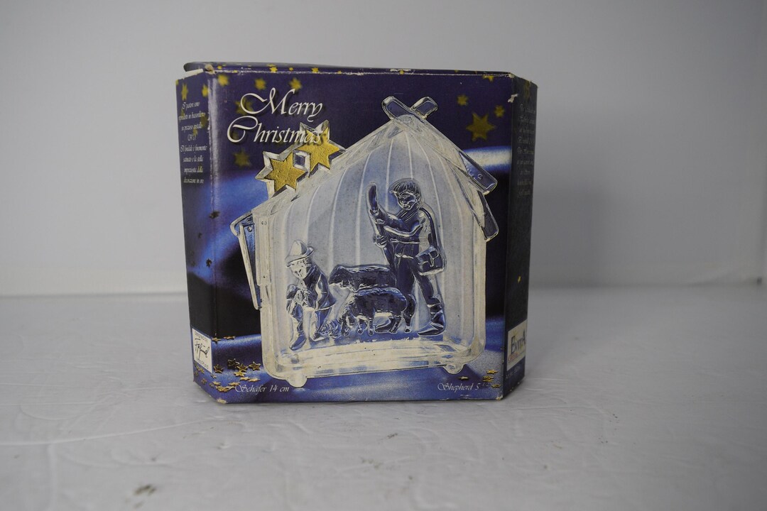 Concorde Kristallglas Merry Christmas Manger Scene Crystal Evita Franz ...