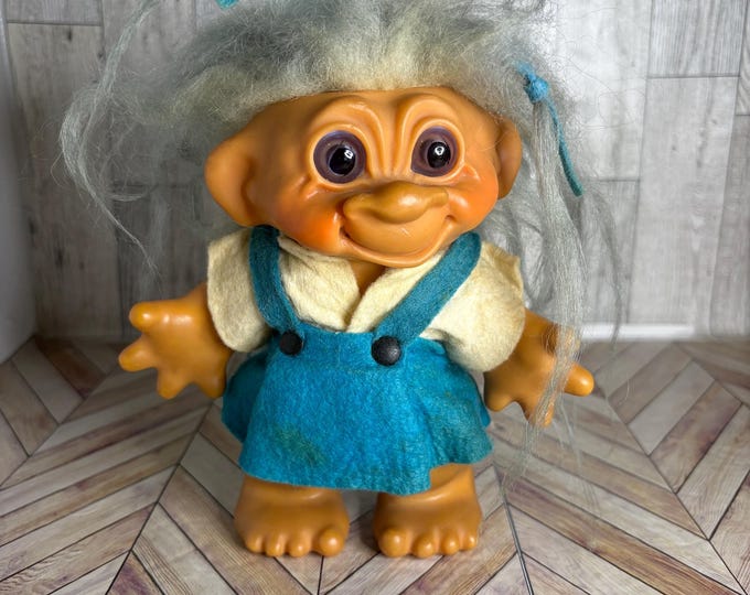 Thomas Dam Girl Troll 7" Doll Piggy Bank Denmark Vintage - Etsy