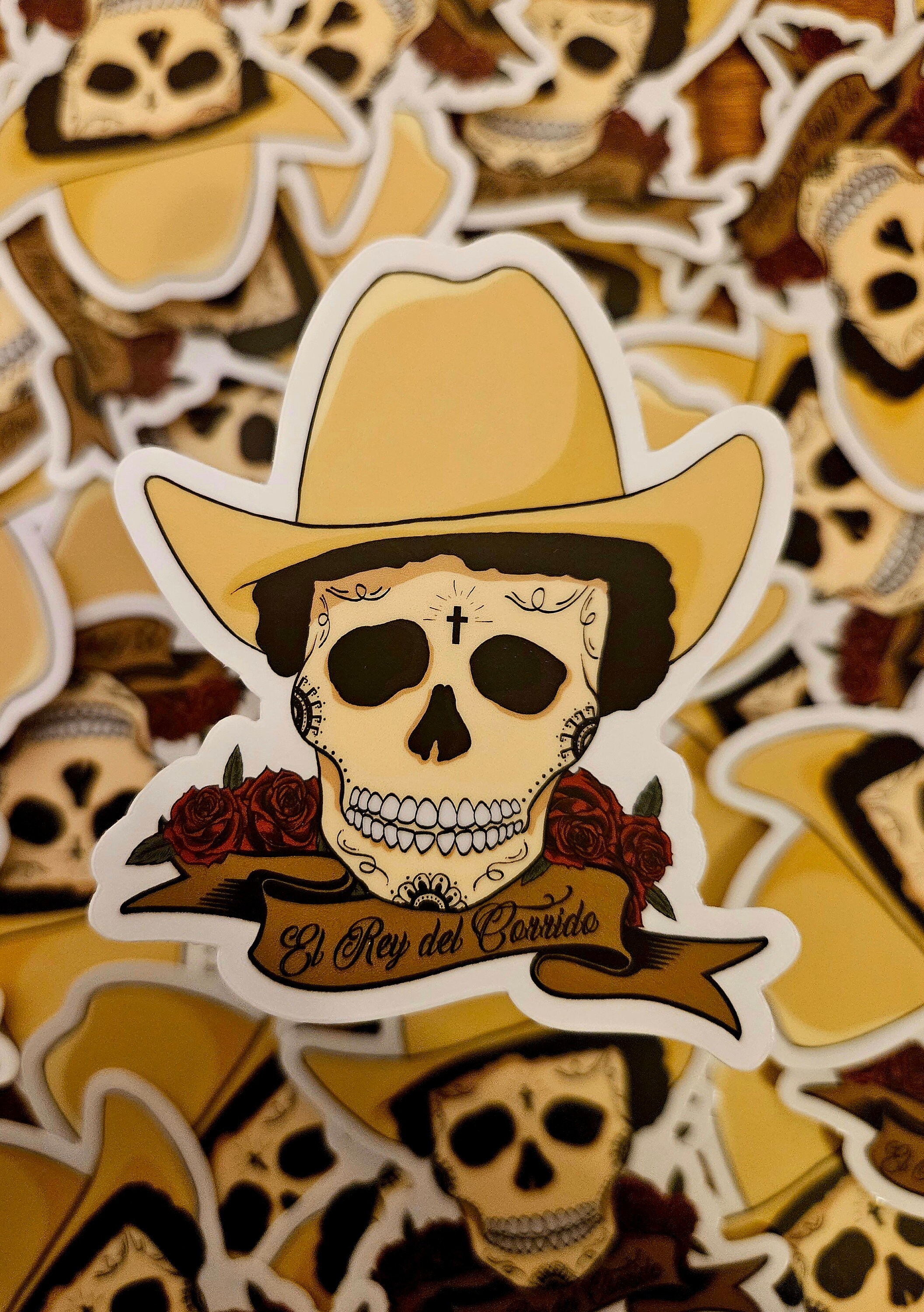 Chalino Sanchez Sugar Skull Sticker - Etsy