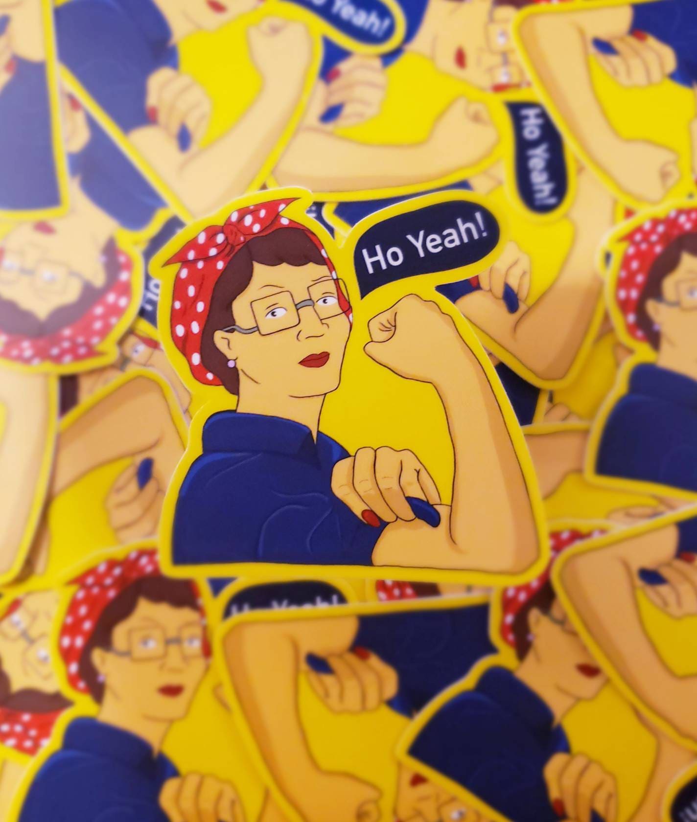Peggy Hill as Rosie the Riveter Sticker - Etsy