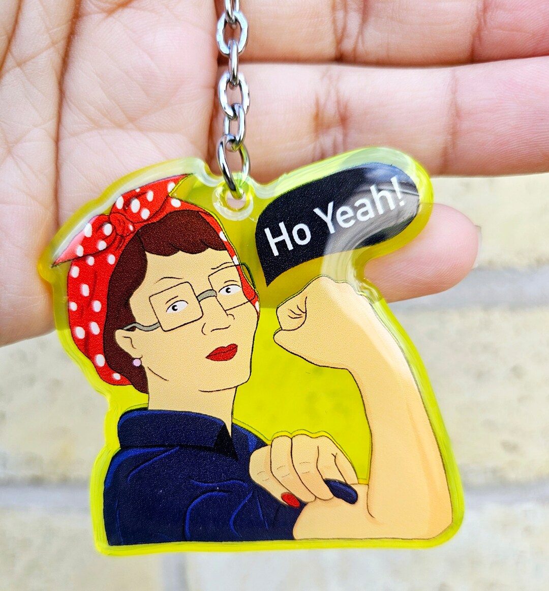 Peggy Hill Ho Yeah Keychain 3 Inch - Etsy