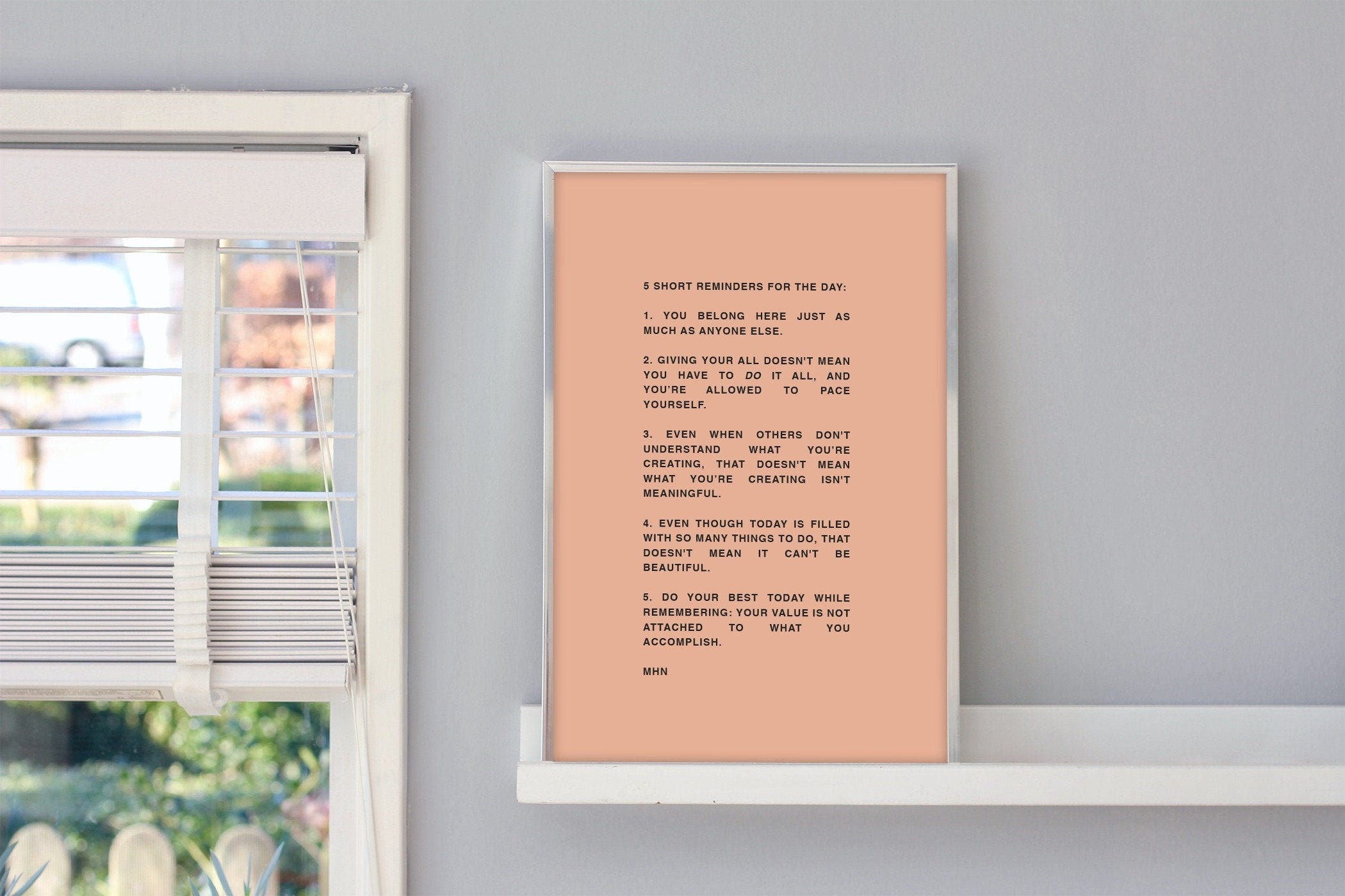 5 Short Reminders for the Day Instant Download Digital Print - Etsy