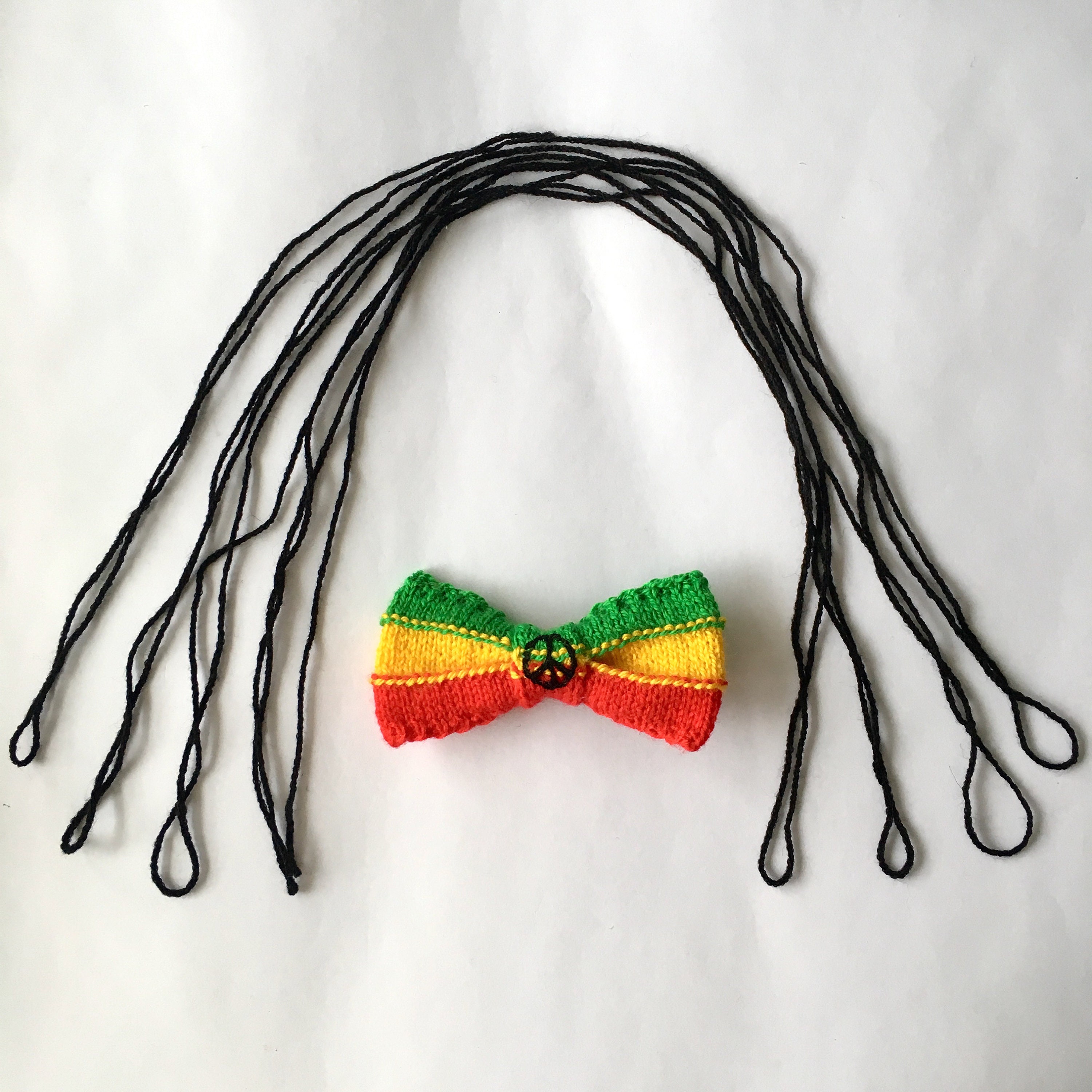 Bow Tie Wool Bow Tie Wooly Bow Tie Rasta Bow Tie Rasta - Etsy