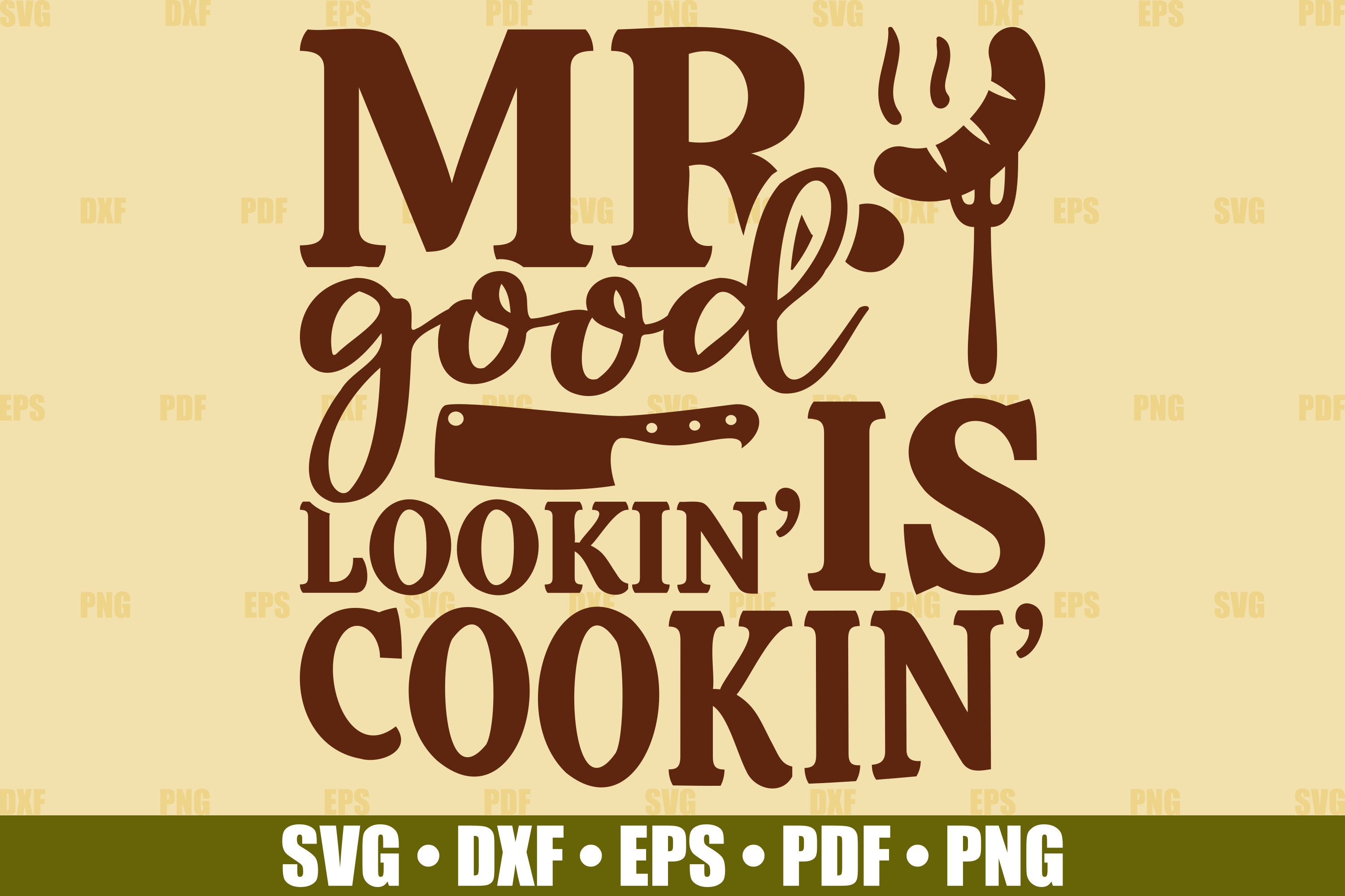 BBQ Svg Mr. Good Lookin' is Cookin' SVG Files for - Etsy Canada