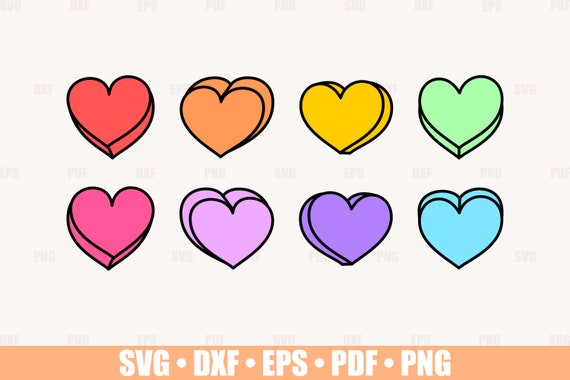 Blank Valentines Heart Candy