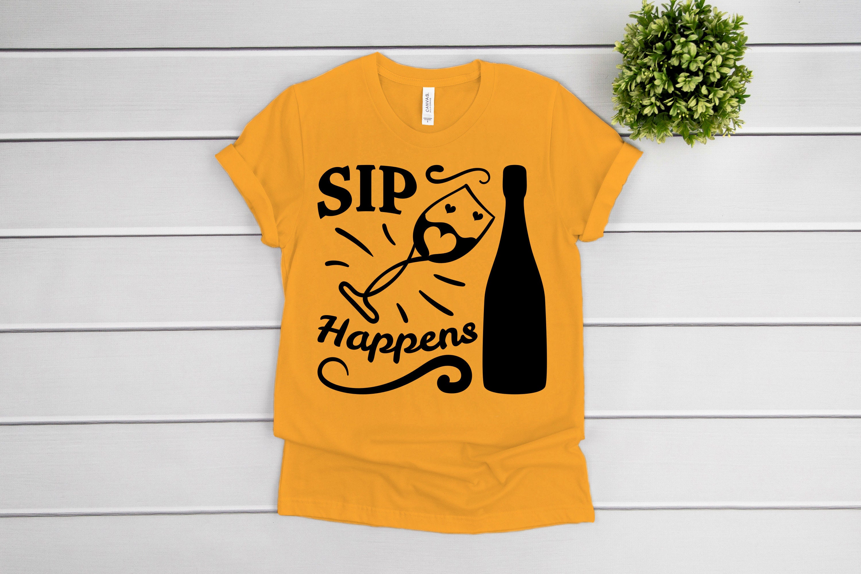 Sip Happens SVG Alcohol Funny Wine SVG cut files Day | Etsy